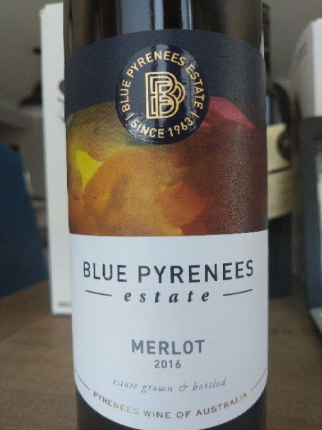 2018 Blue Pyrenees Estate Merlot, Australia, Victoria, Western Victoria ...