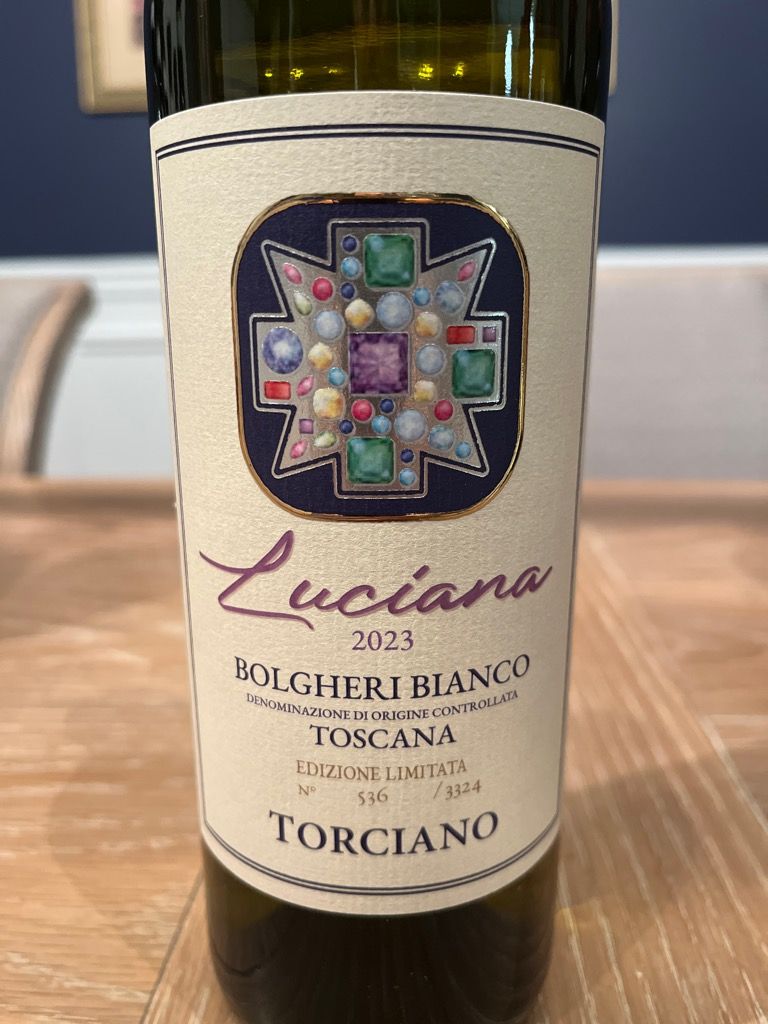 2023 Torciano Bolgheri Bianco Luciana, Italy, Tuscany, Bolgheri ...