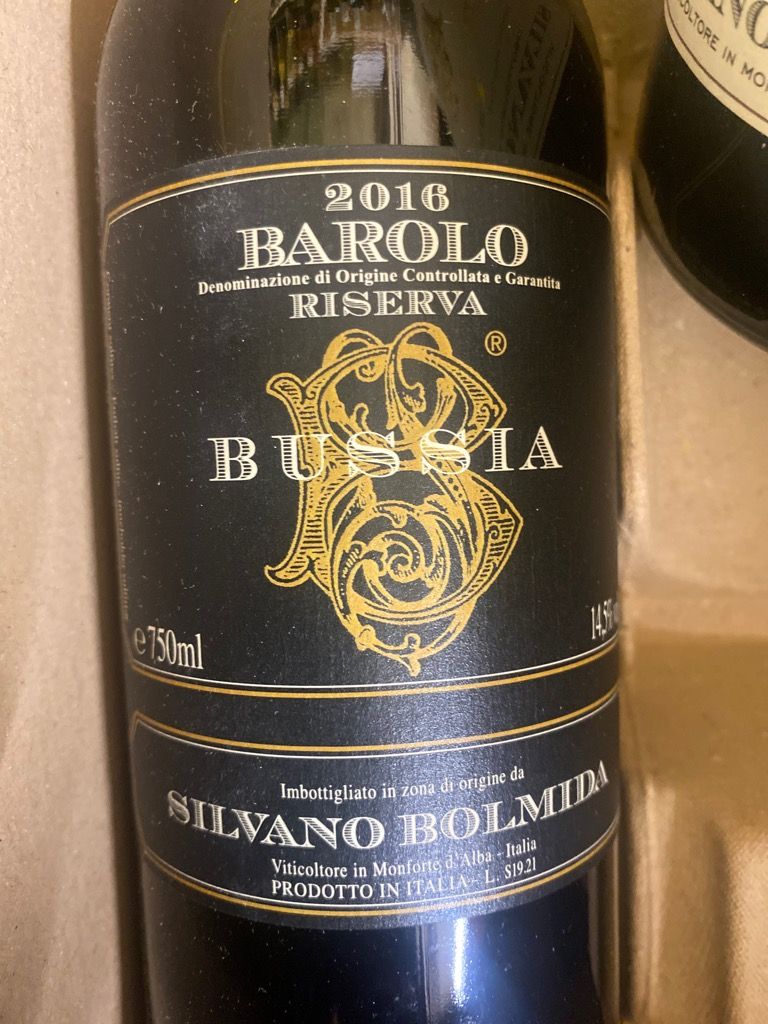 2016 Silvano Bolmida Barolo Riserva Bussia, Italy, Piedmont, Langhe ...