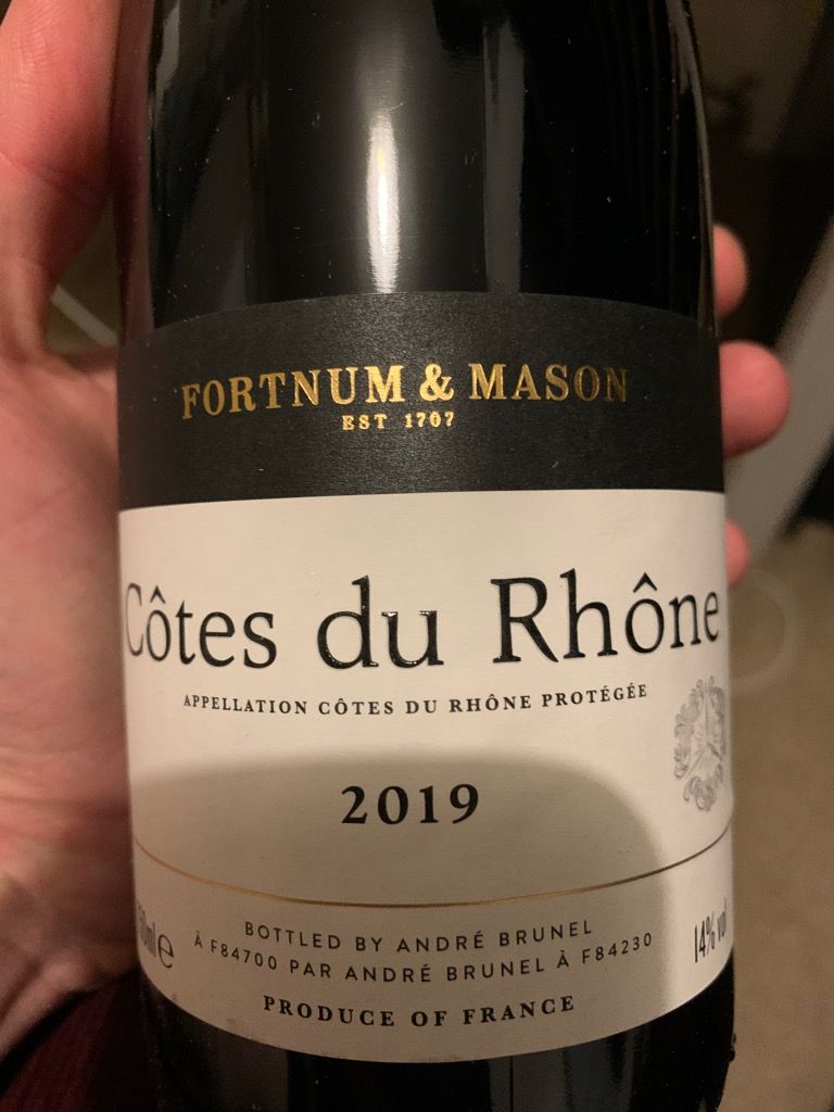 2020 Fortnum & Mason Côtes du Rhône, France, Rhône, Southern Rhône ...