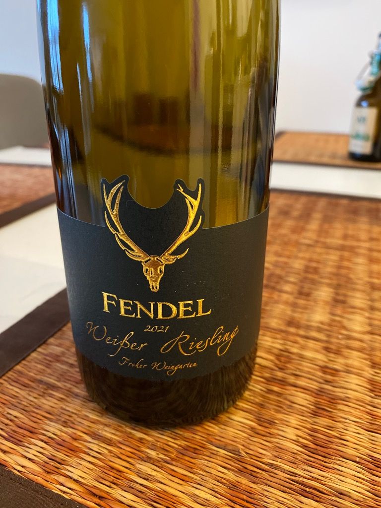 2021 Friedrich Fendel Weißer Riesling, Germany, Rheingau - CellarTracker