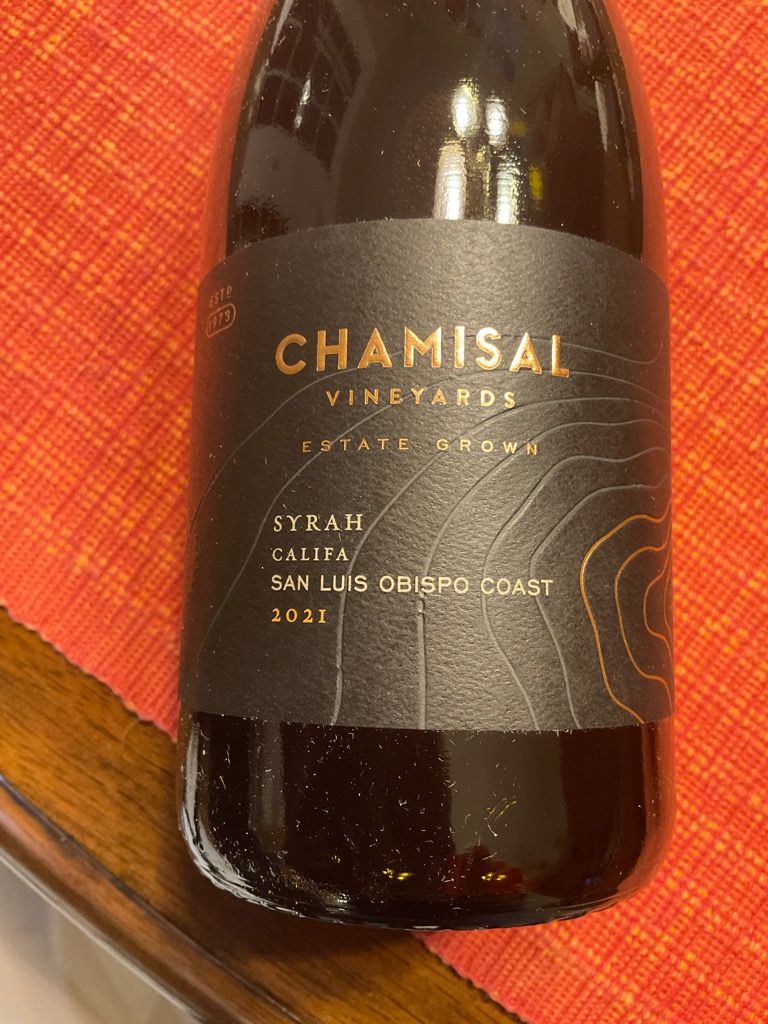 2021 Chamisal Vineyards Syrah Califa, USA, California, Central Coast ...