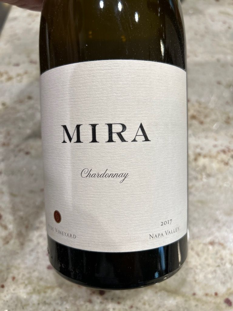 2017 Mira Winery Chardonnay Hyde Vineyard, USA, California, Napa ...