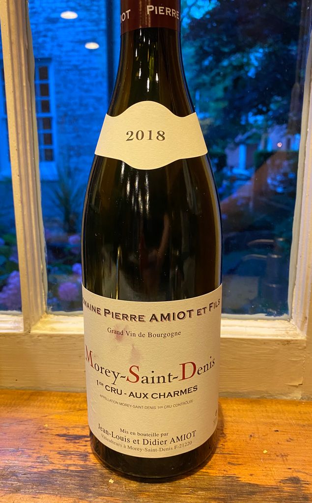 2018 Domaine Pierre Amiot et Fils Morey St. Denis 1er Cru Aux Charmes ...