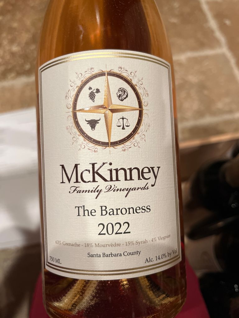 2023 McKinney Family Vineyards The Baroness, USA, California, Central ...