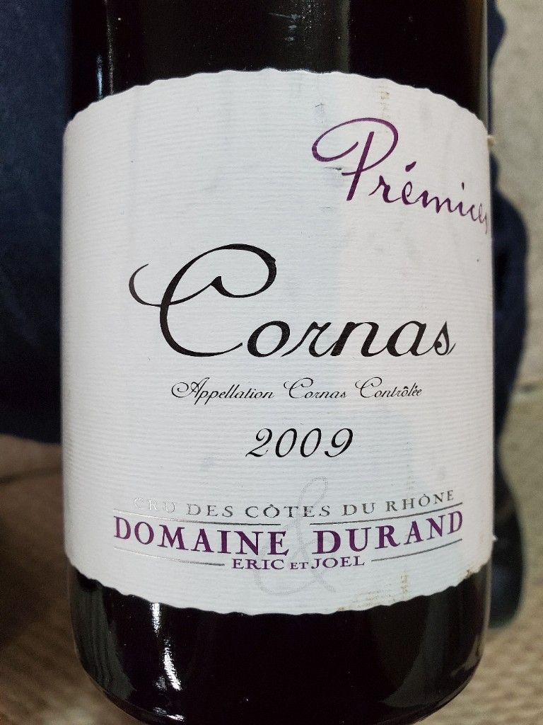 2009 Domaine Durand Cornas Premices, France, Rhône, Northern Rhône ...