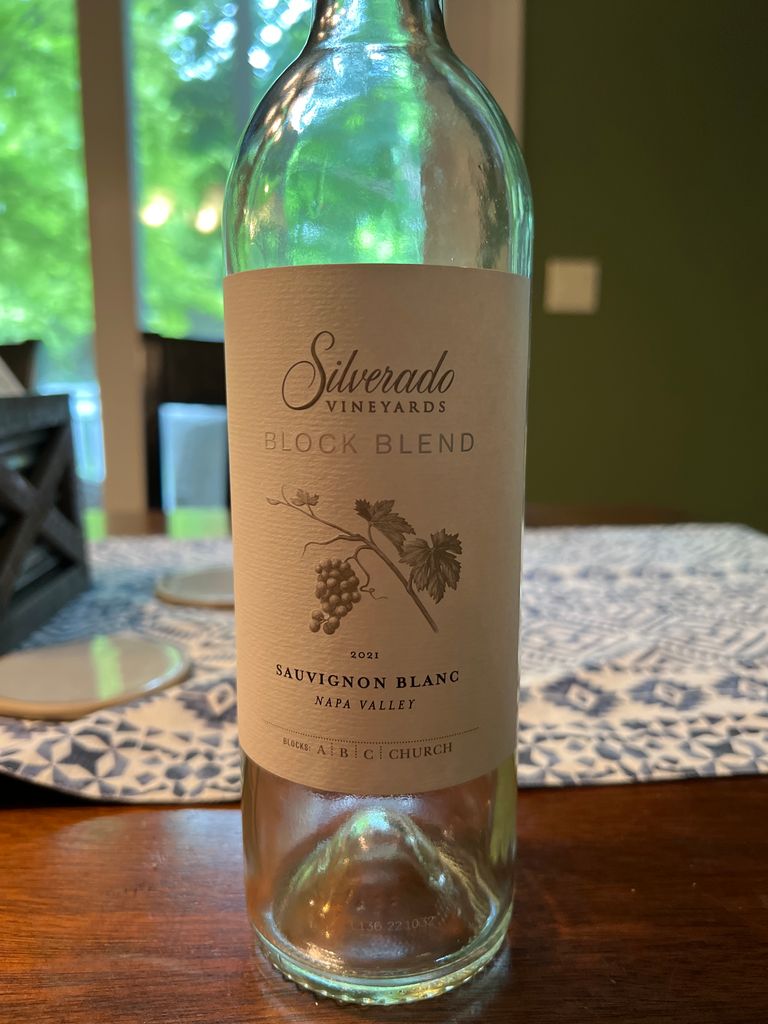 2022 Silverado Vineyards Sauvignon Blanc Block Blend A B C Church, USA ...