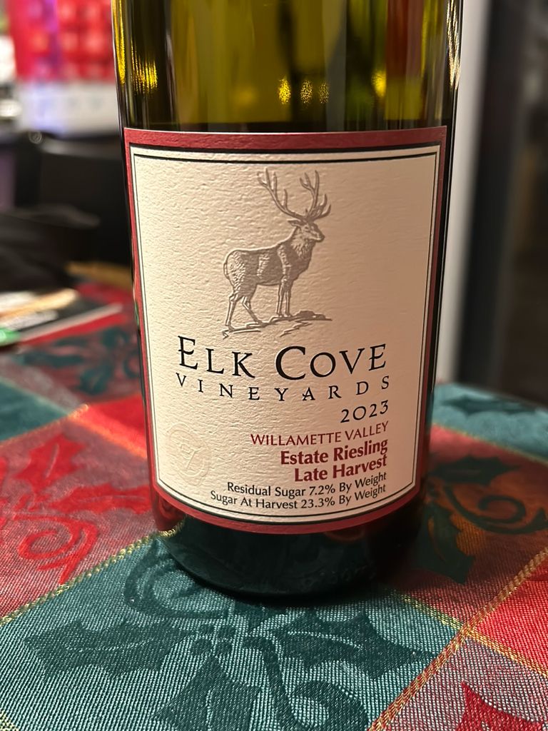 2023 Elk Cove Vineyards Riesling Estate Late Harvest, USA, Oregon ...