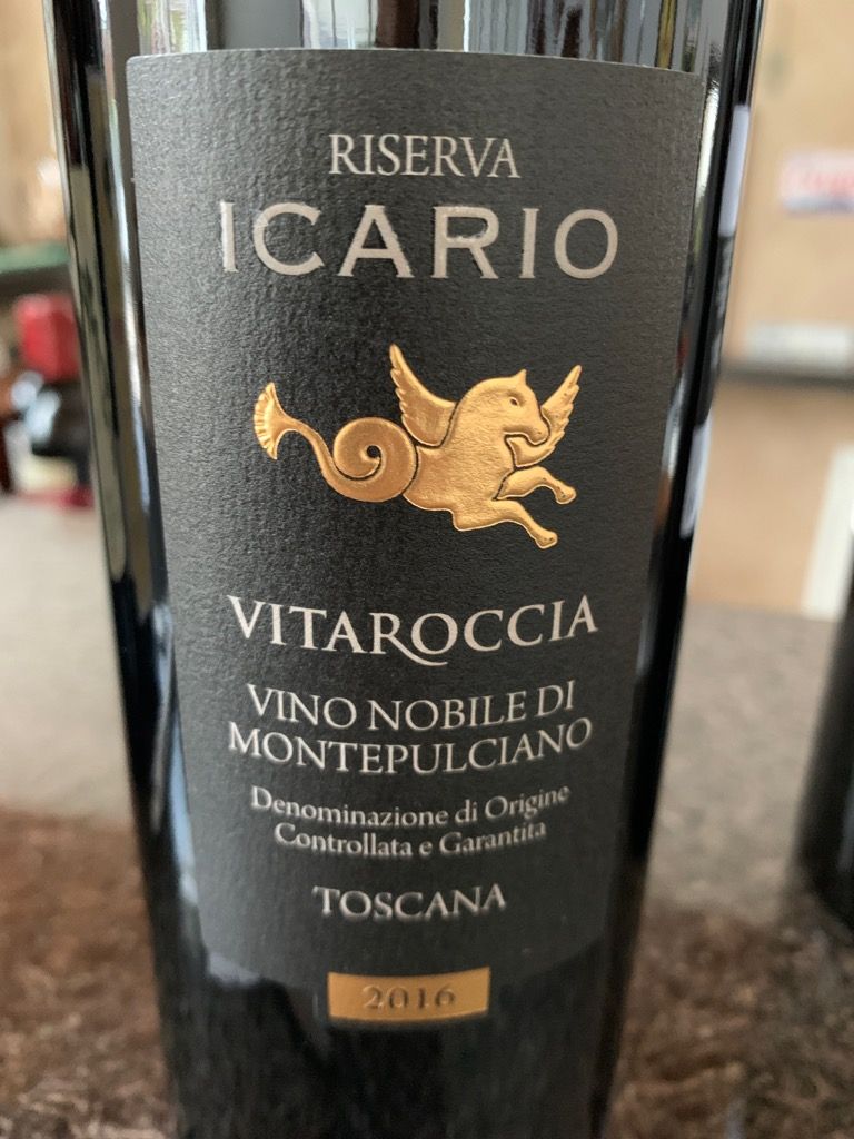 2016 Icario Vino Nobile di Montepulciano Vitaroccia Riserva, Italy ...