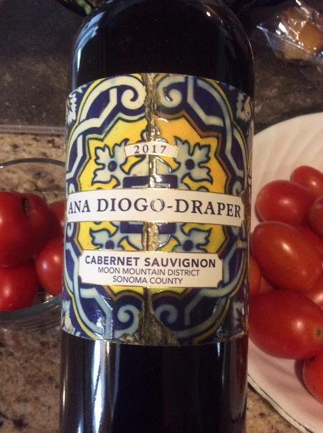 2017 Ana Diogo-Draper Cabernet Sauvignon, USA, California, Sonoma ...