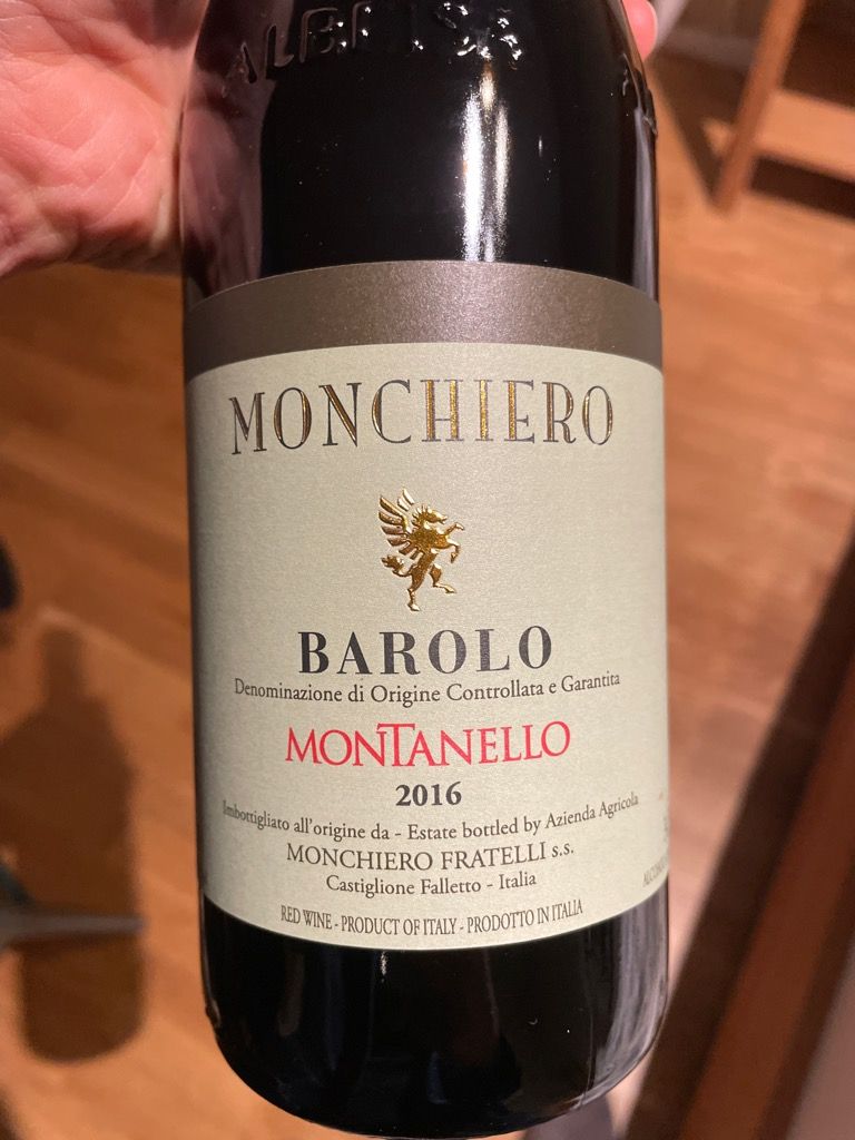 2018 Monchiero Barolo Montanello, Italy, Piedmont, Langhe, Barolo ...