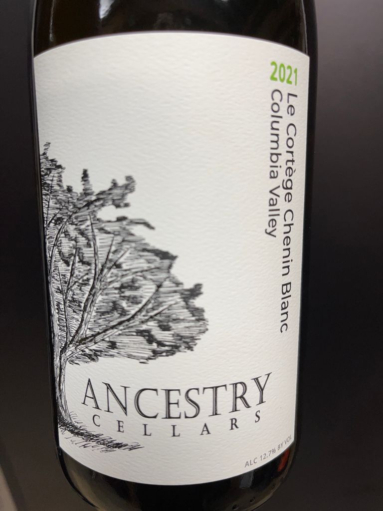 2022 Ancestry Cellars Chenin Blanc Le Cortege, USA, Washington ...