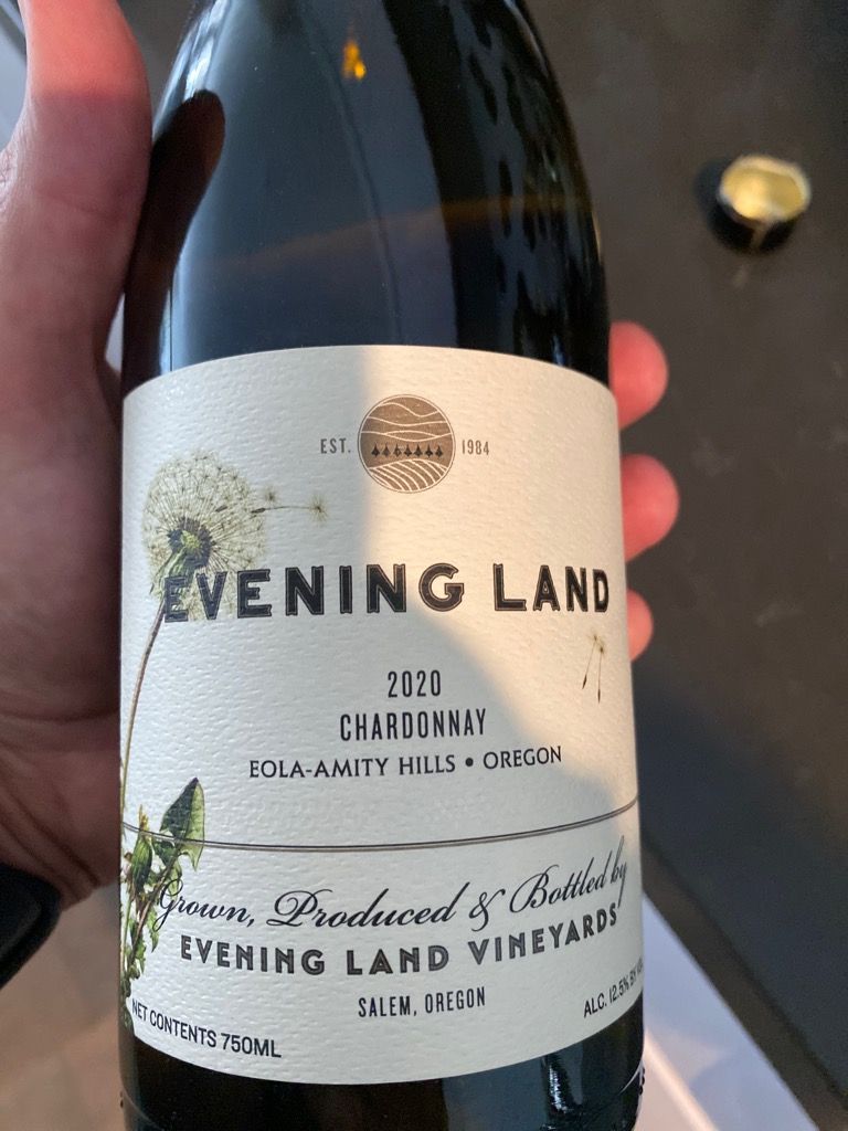 2020 Evening Land Vineyards Chardonnay La Source Seven Springs Vineyard ...