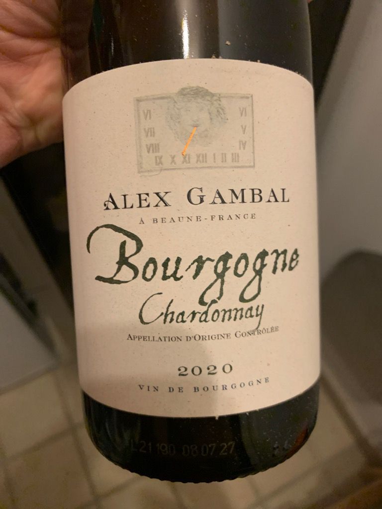 2020 Maison Alex Gambal Chardonnay Bourgogne Blanc, France, Burgundy ...