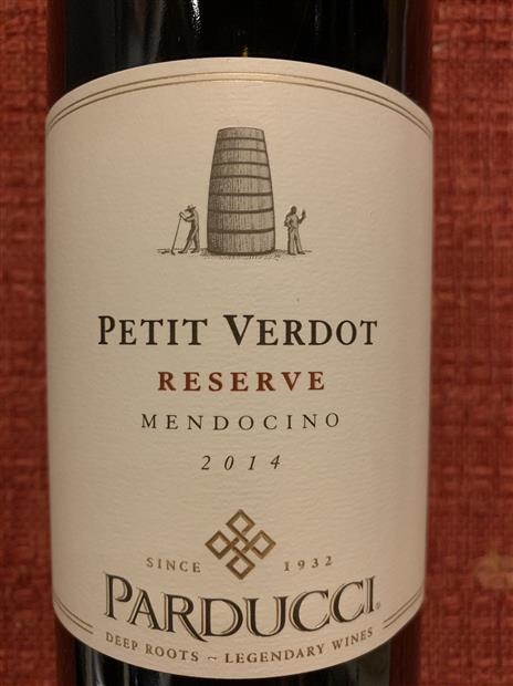 2014 Parducci Petit Verdot Reserve, USA, California, North Coast ...