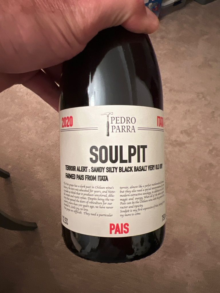 2021 Pedro Parra y Familia País Soulpit, Chile, Itata Valley ...