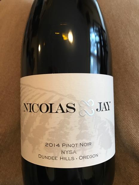 2014 Domaine Nicolas-Jay Pinot Noir Nysa, USA, Oregon, Willamette ...