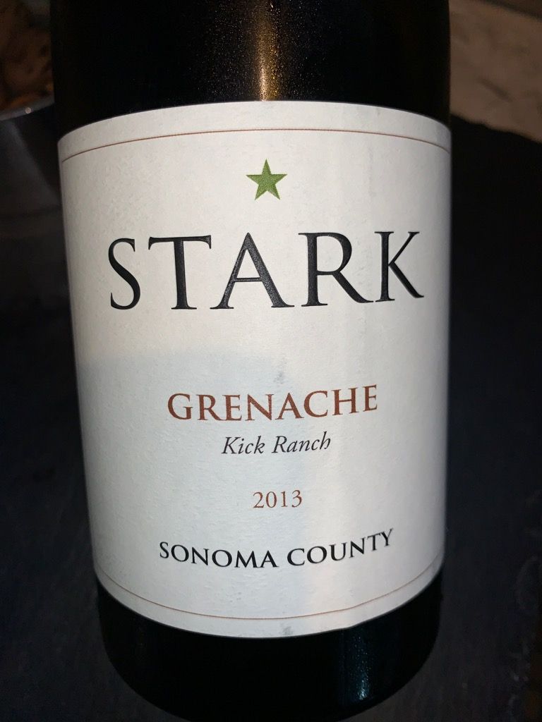 2013 Stark Grenache Kick Ranch Vineyard, USA, California, Sonoma County ...