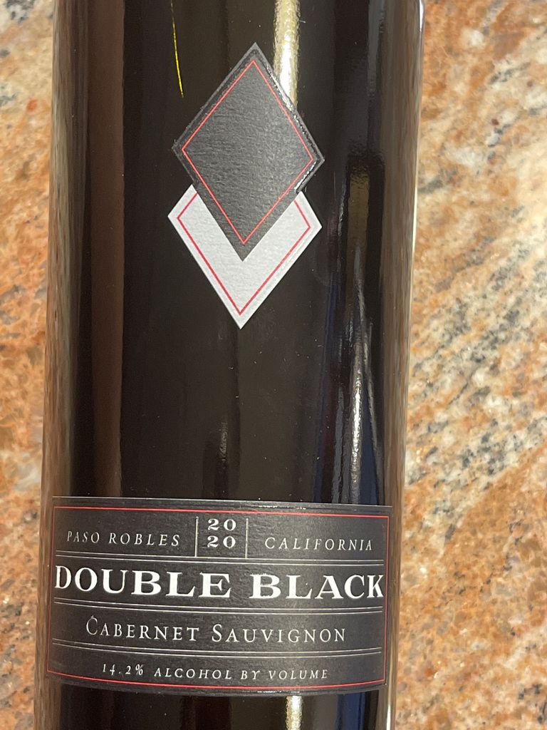 2020 Double Black Cabernet Sauvignon, USA, California, Central Coast ...