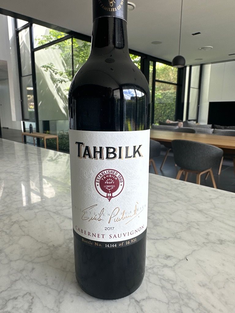 2019 Tahbilk Cabernet Sauvignon Eric Stevens Purbrick, Australia ...