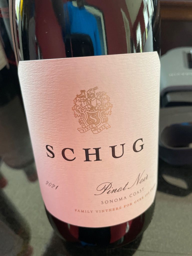 2021 Schug Pinot Noir Carneros, USA, California, Napa / Sonoma ...