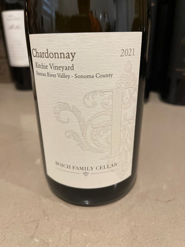 2021 Boich Family Cellar Chardonnay Ritchie Vineyard, USA, California ...