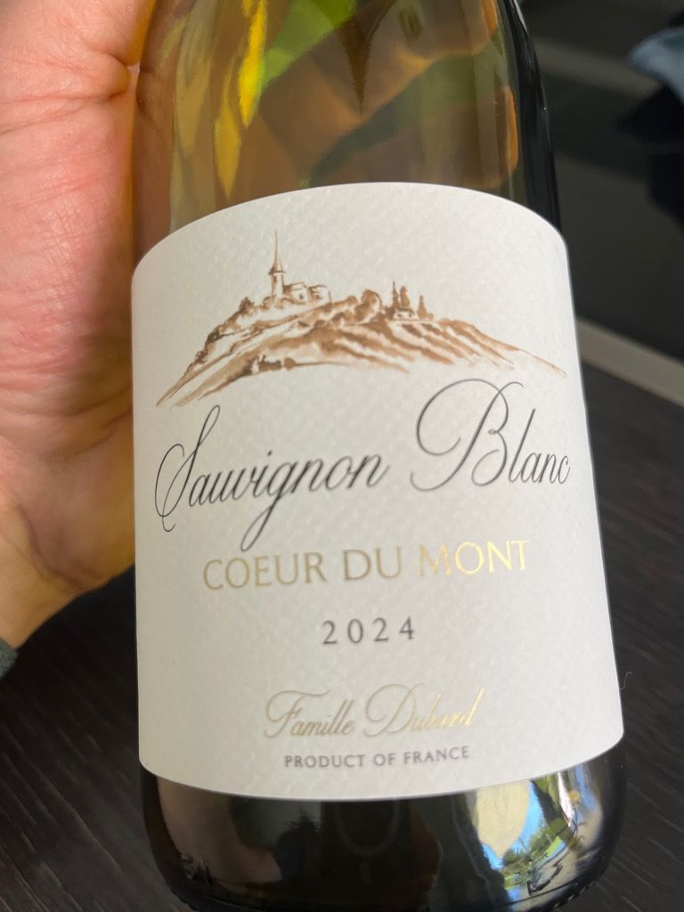 2024 Marine Dubard Sauvignon Blanc Coeur du Mont, France, Vin de France ...