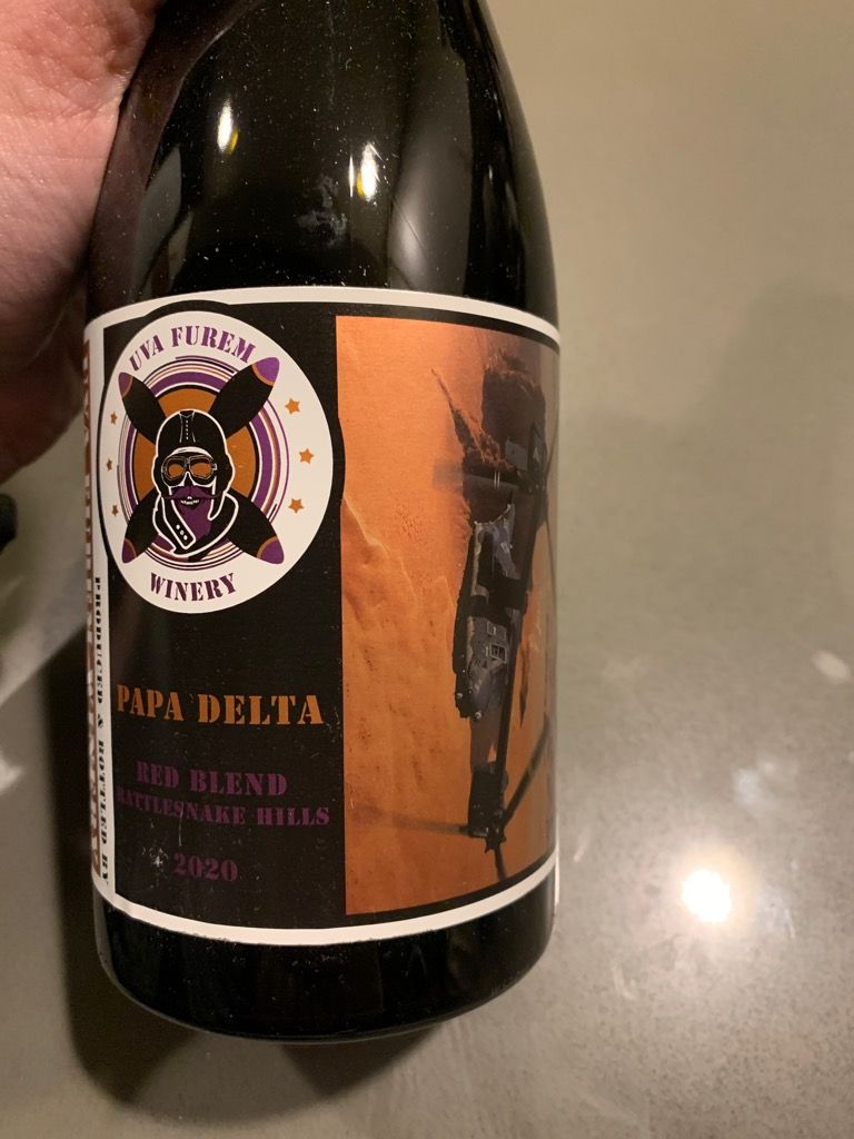 2020 Uva Furem Papa Delta, USA, Washington, Columbia Valley ...