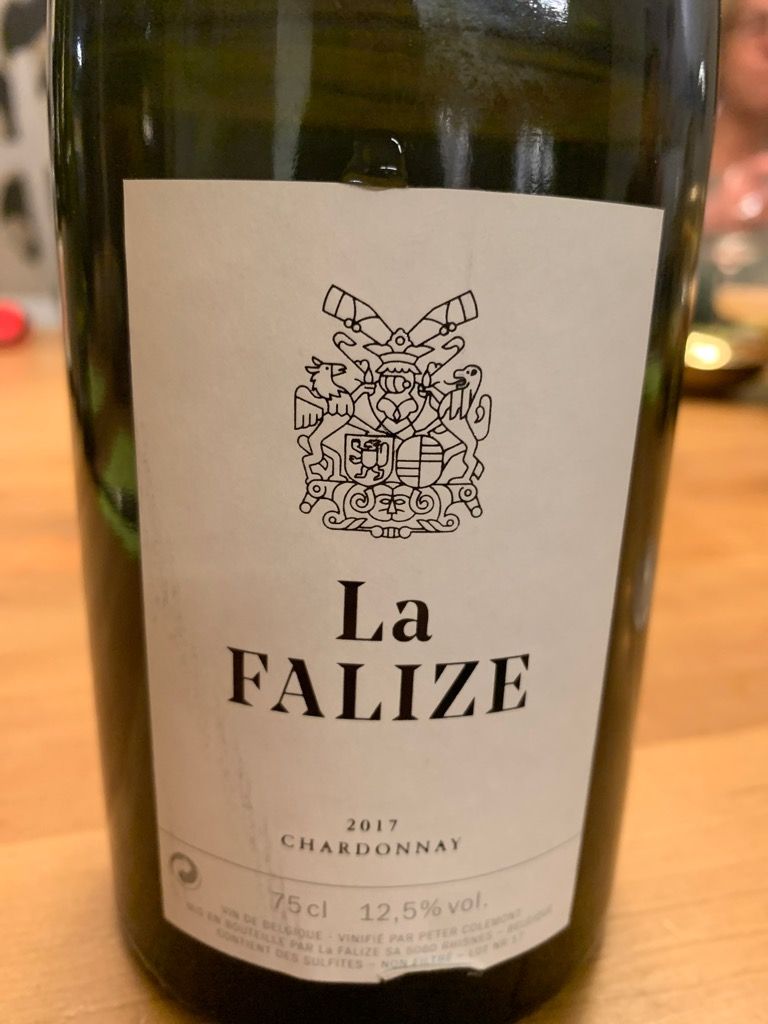 2018 La Falize Chardonnay, Belgium, Wallonie, Côtes de Sambre et Meuse ...