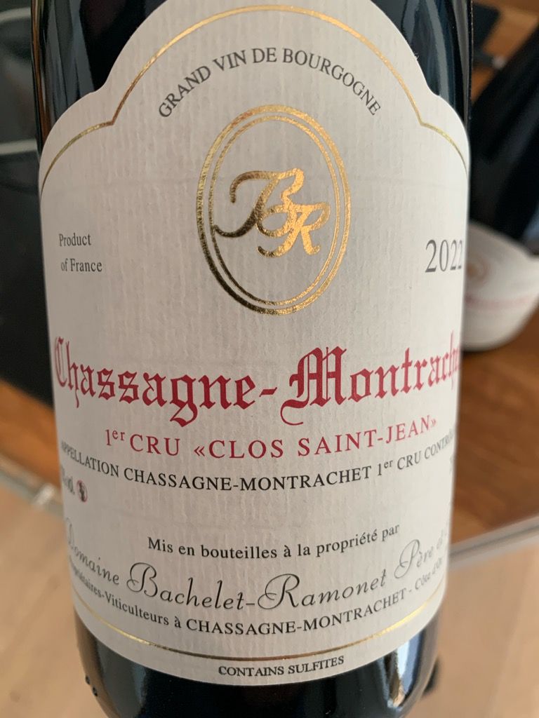 2022 Domaine Bachelet-Ramonet Chassagne-Montrachet 1er Cru Clos St ...