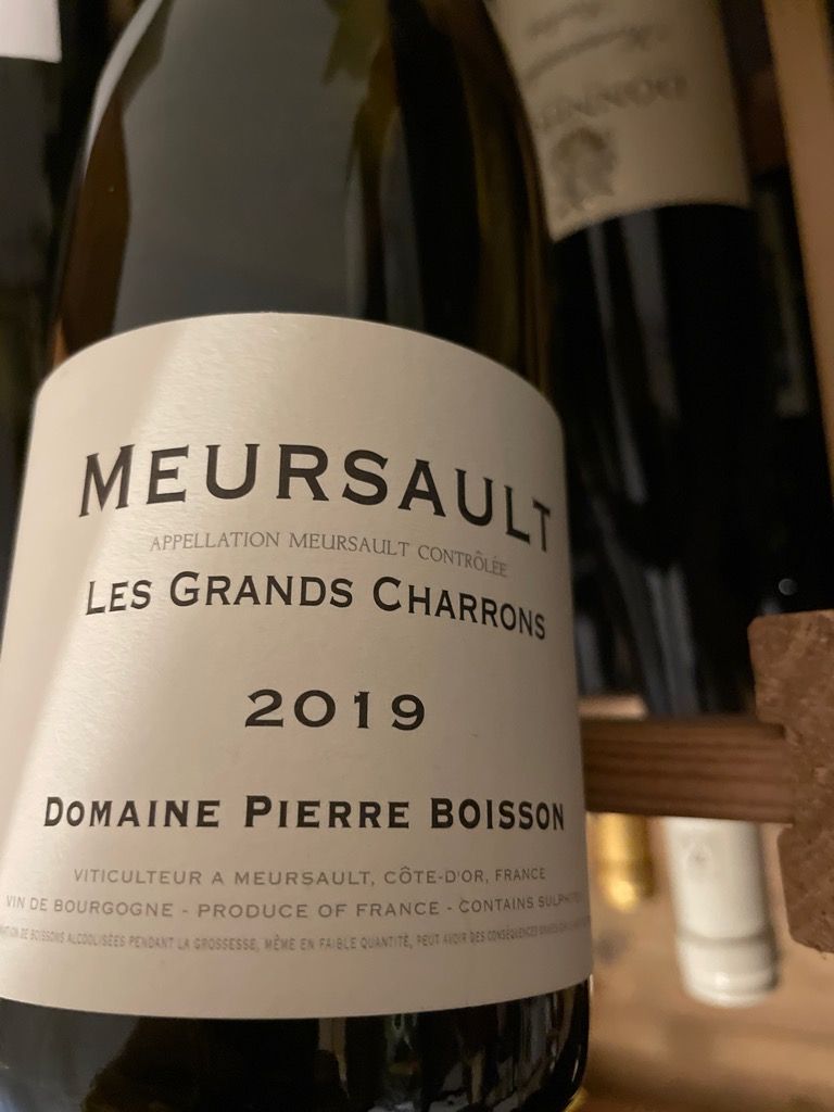2019 Pierre Boisson Meursault Les Grands Charrons, France, Burgundy ...