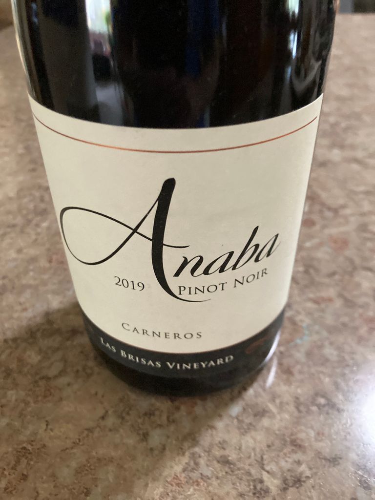 2019 Anaba Pinot Noir Las Brisas Vineyard, USA, California, Napa ...
