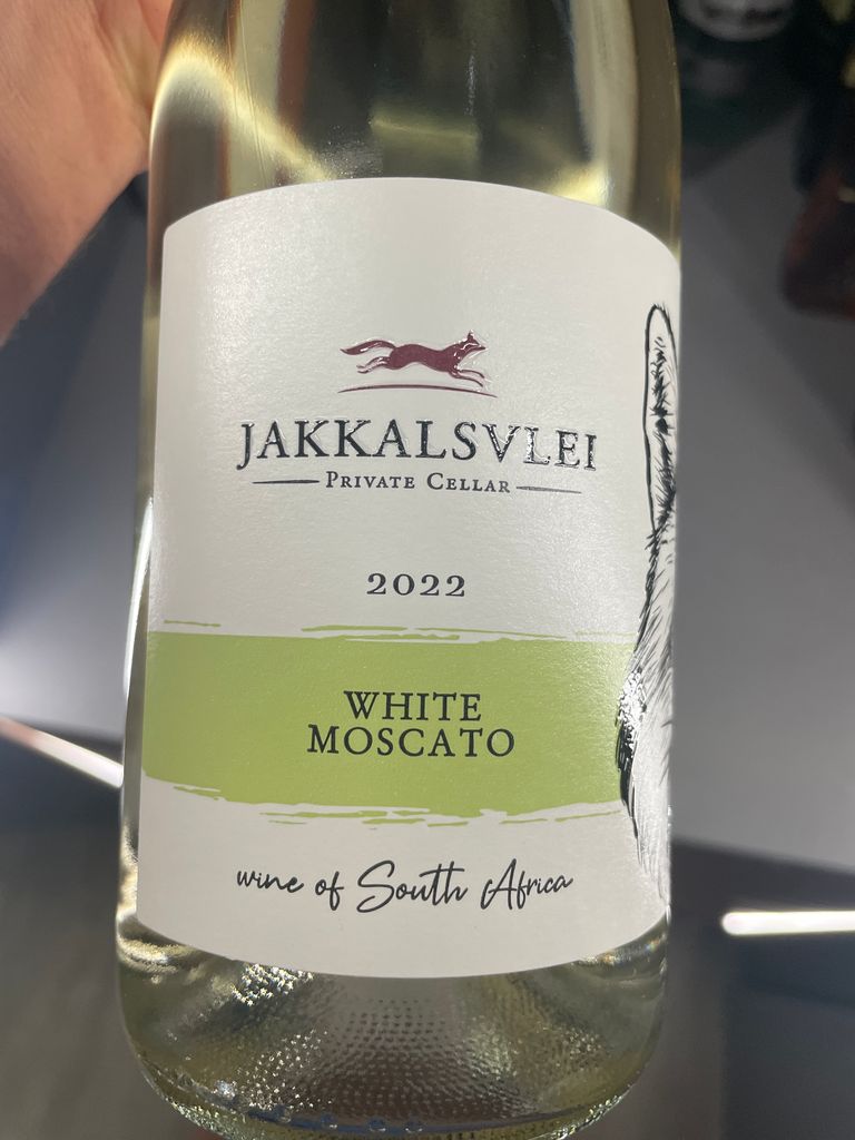 2022 Jakkalsvlei Private Cellar White Moscato, South Africa, Western ...