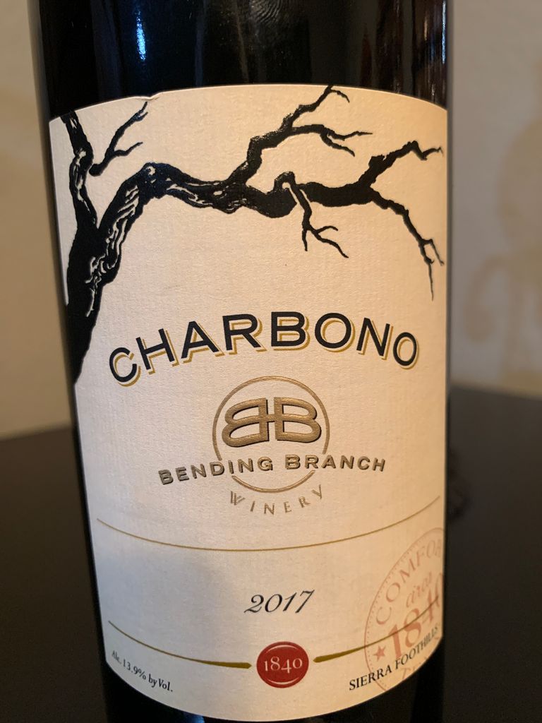 2020 Bending Branch Winery Charbono, USA, California, Sierra Foothills ...