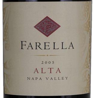 2005 Farella Vineyards Alta, USA, California, Napa Valley - CellarTracker