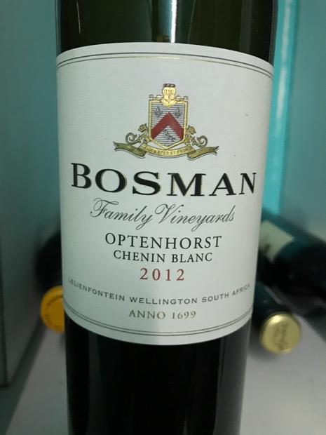 2011 Bosman Family Vineyards Chenin Blanc Optenhorst, South Africa ...