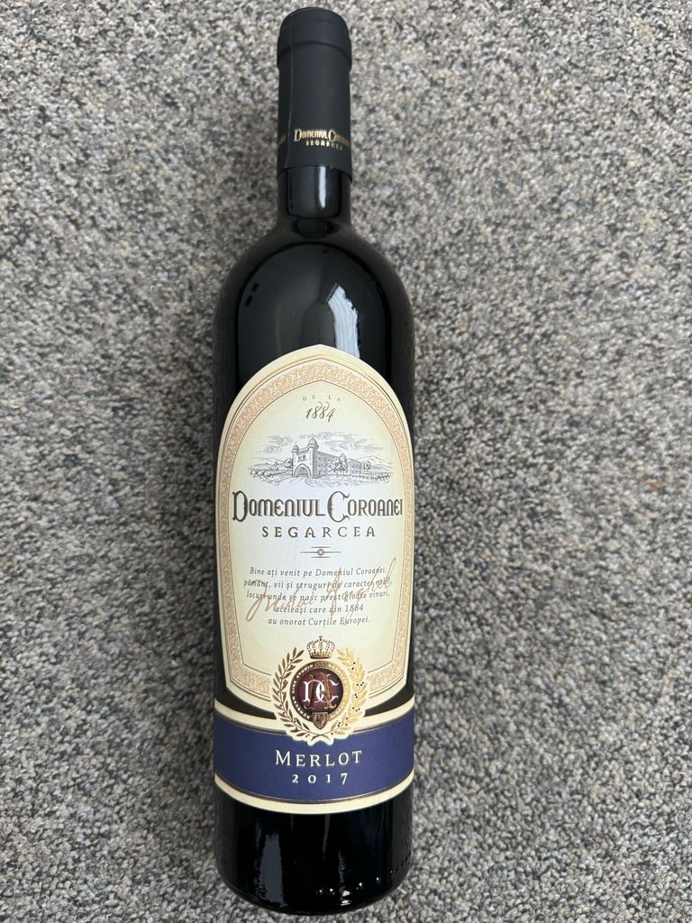 2017 Domeniul Coroanei Segarcea Merlot "Elite", Romania, Dolj, Segarcea ...