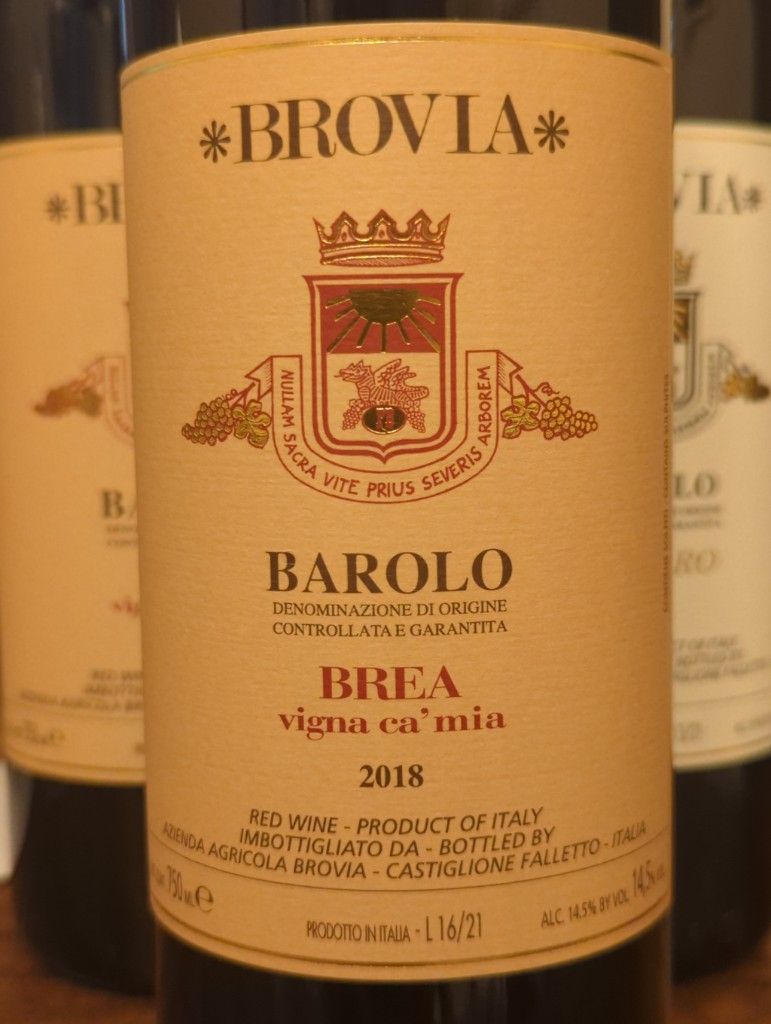 2018 Fratelli Brovia Barolo Brea Vigna Ca'mia, Italy, Piedmont, Langhe ...