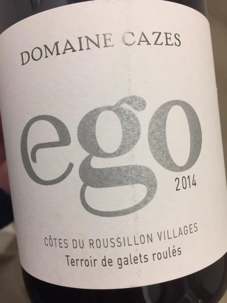 2014 Domaine Cazes Côtes du Roussillon Villages Ego de Cazes, France ...