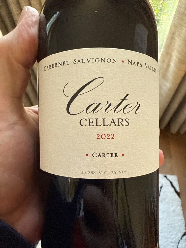 2022 Carter Cellars Cabernet Sauvignon Carter, USA, California, Napa ...