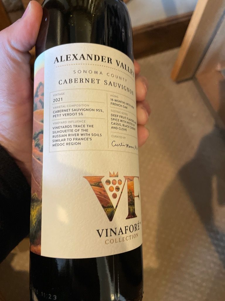 2022 Vinaforé Cabernet Sauvignon Alexander Valley, USA, California ...
