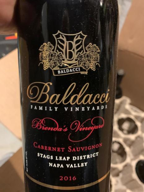 2016 Baldacci Family Vineyards Cabernet Sauvignon Brenda's Vineyard ...