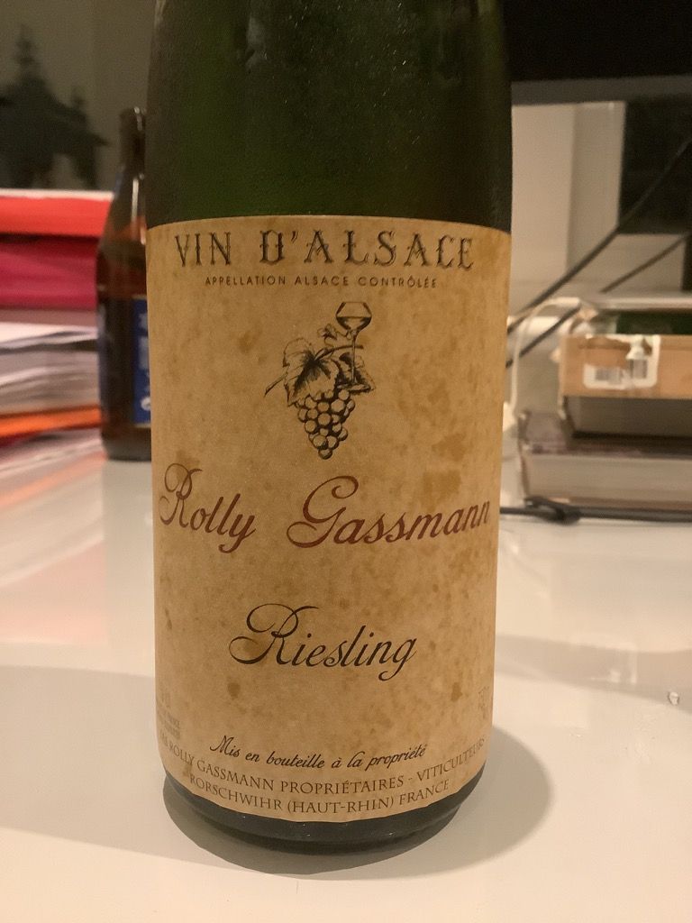2019 Rolly Gassmann Riesling Pflaenzerreben de Rorschwihr, France ...