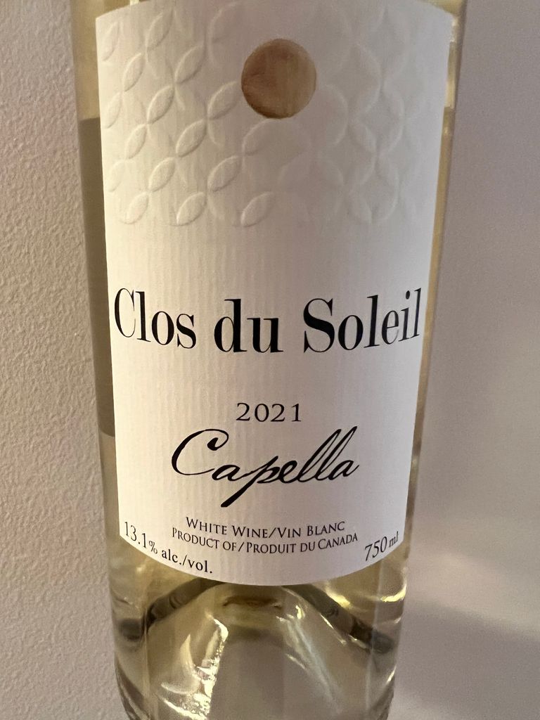 2021 Clos du Soleil Capella, Canada, British Columbia, Similkameen ...