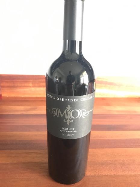 2016 Modus Operandi Cellars Merlot Boyd Vineyard, USA, California, Napa ...