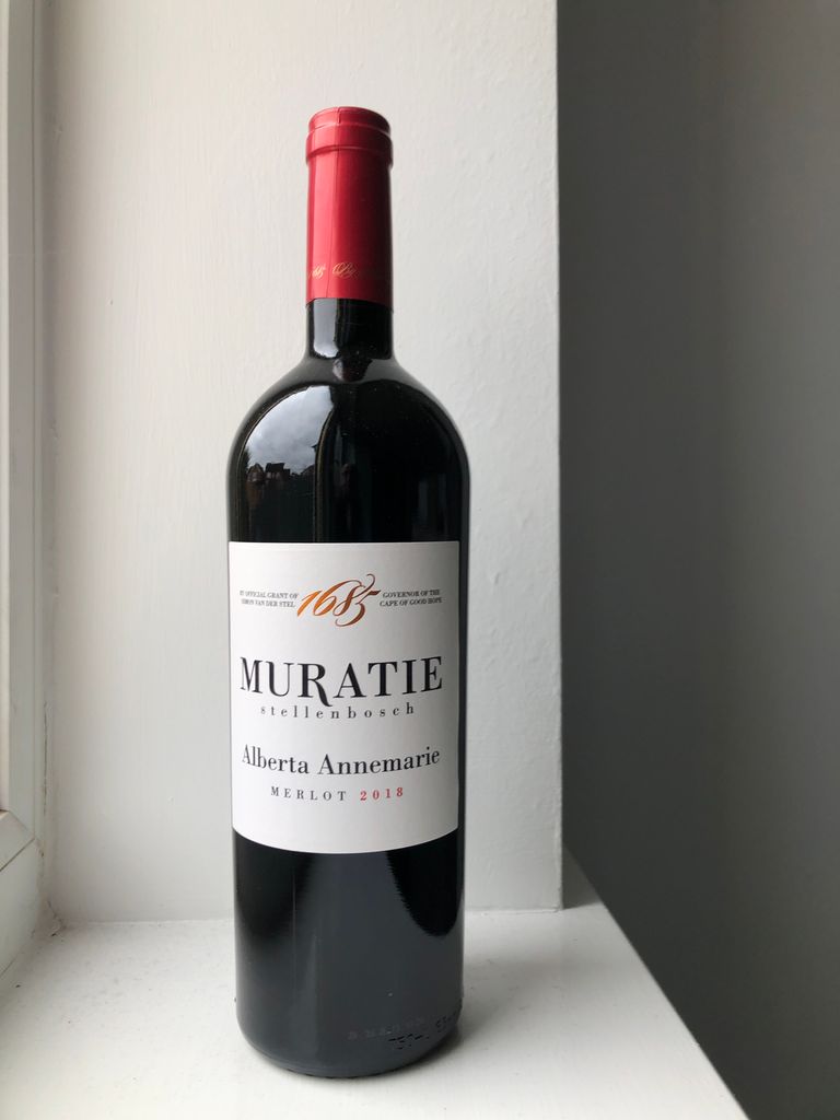 2018 Muratie Wine Estate Merlot Alberta Annemarie, South Africa ...