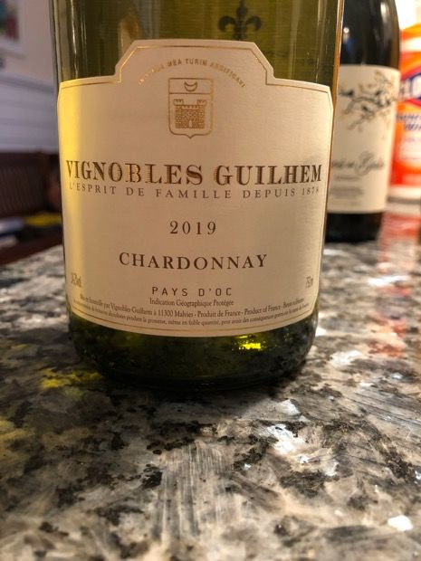 2020 Vignobles Guilhem Chardonnay, France, Languedoc Roussillon, Vin de ...