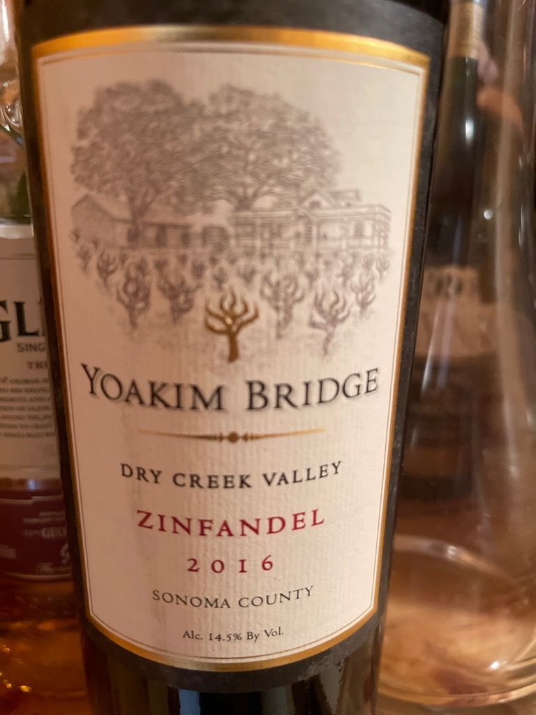 2016 Yoakim Bridge Zinfandel, USA, California, Sonoma County, Dry Creek ...