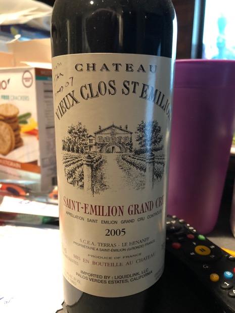 2005 Château Vieux Clos St. Émilion, France, Bordeaux, Libournais, St. Émilion Grand Cru ...
