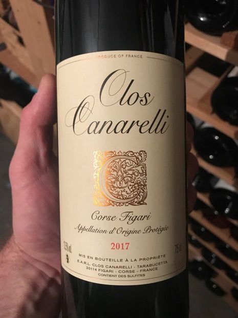 2017 Clos Canarelli Corse Figari Rouge, France, Corsica, Corse Figari ...